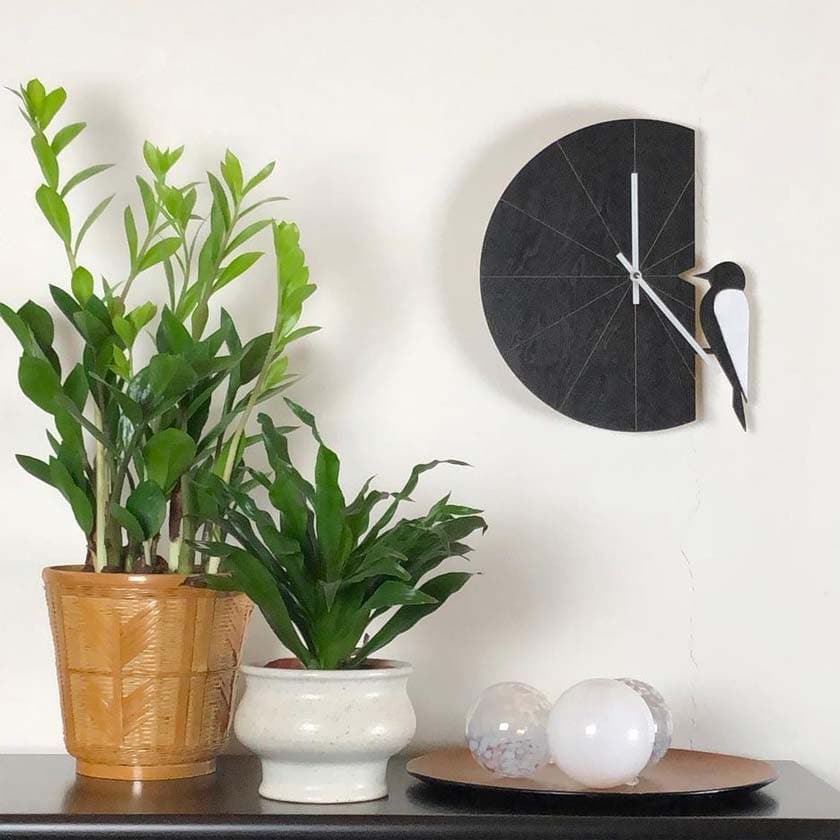 Finnish wall clock Woodpecker, PR HandiCrafts - The Finland Shop